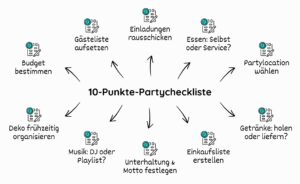 Party planen - 5 Party Tipps + 10-Punkte-Partycheckliste